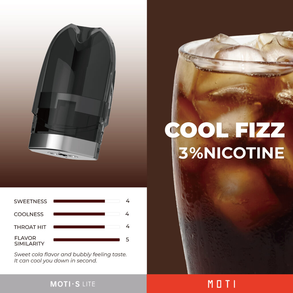 澳洲moti烟弹口味Cool-Fizz-可乐冰WeChat: Relx - RELX澳洲电子烟闪送
