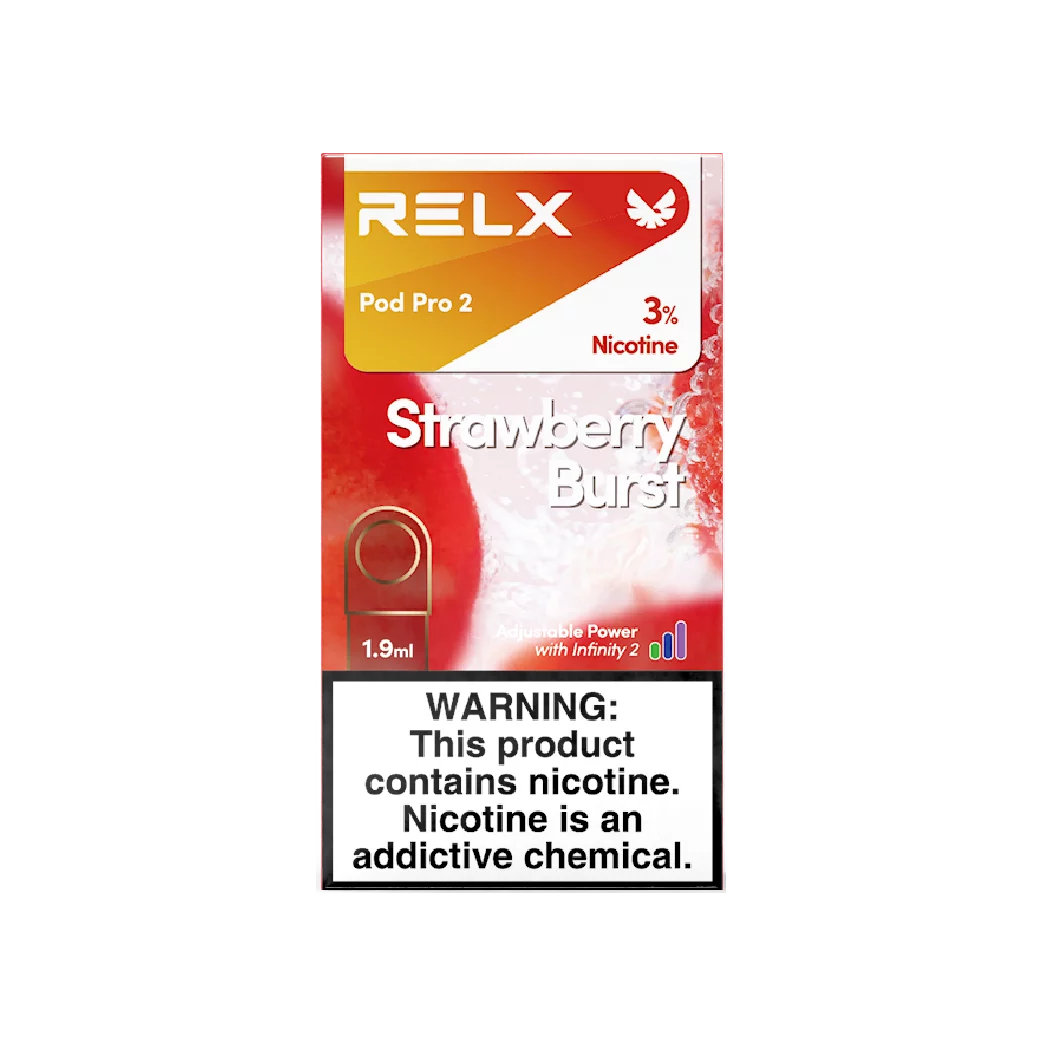 Relx Pod Pro2 – Strawberry Burst 悦刻六代烟弹草莓 - RELX澳洲电子烟闪送