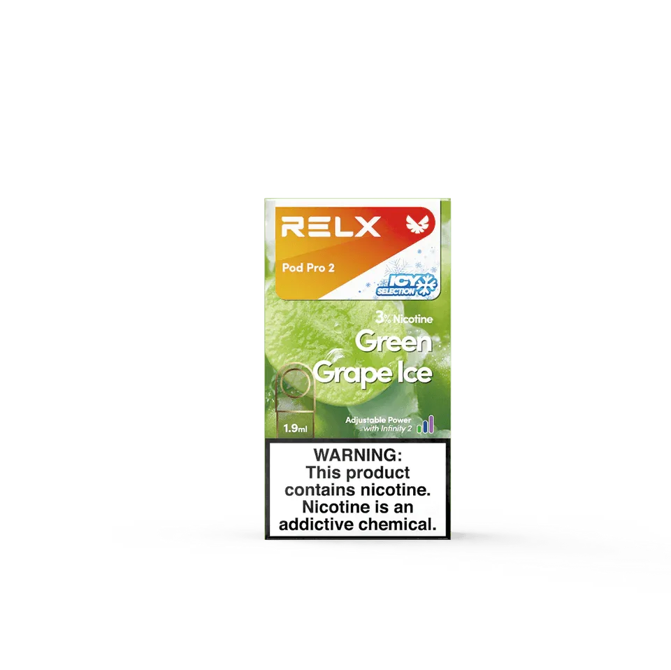 Relx Pod Pro2 – Green Grape Ice 悦刻六代烟弹青提 - RELX澳洲电子烟闪送